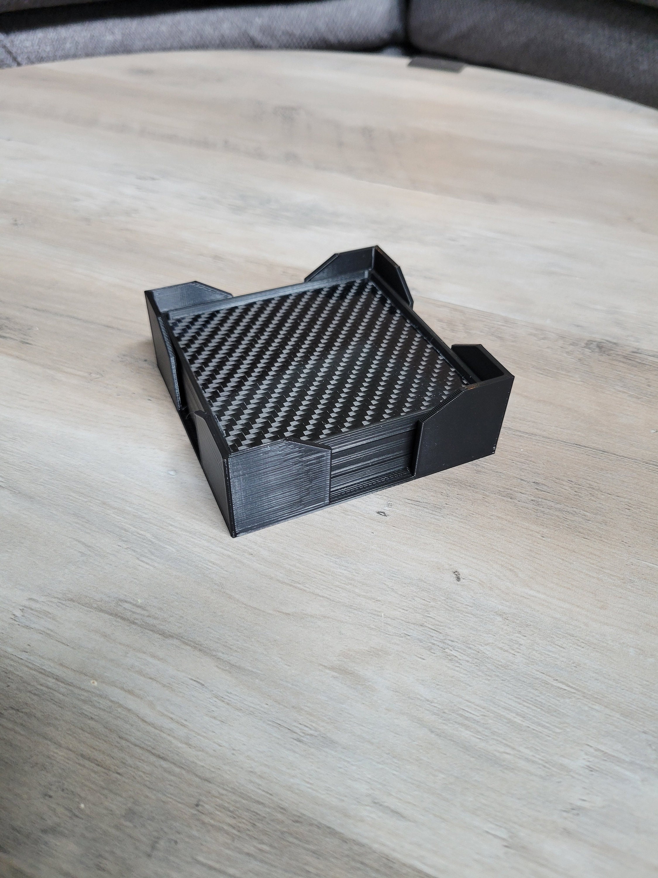 Carbon Fiber 4 Coaster Set, Carbon Fiber Racing Coasters, Unique Man ...