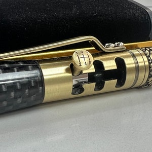 Carbon Fiber Gearshift Pen Brass Manual Transmission Pen Tactical ...