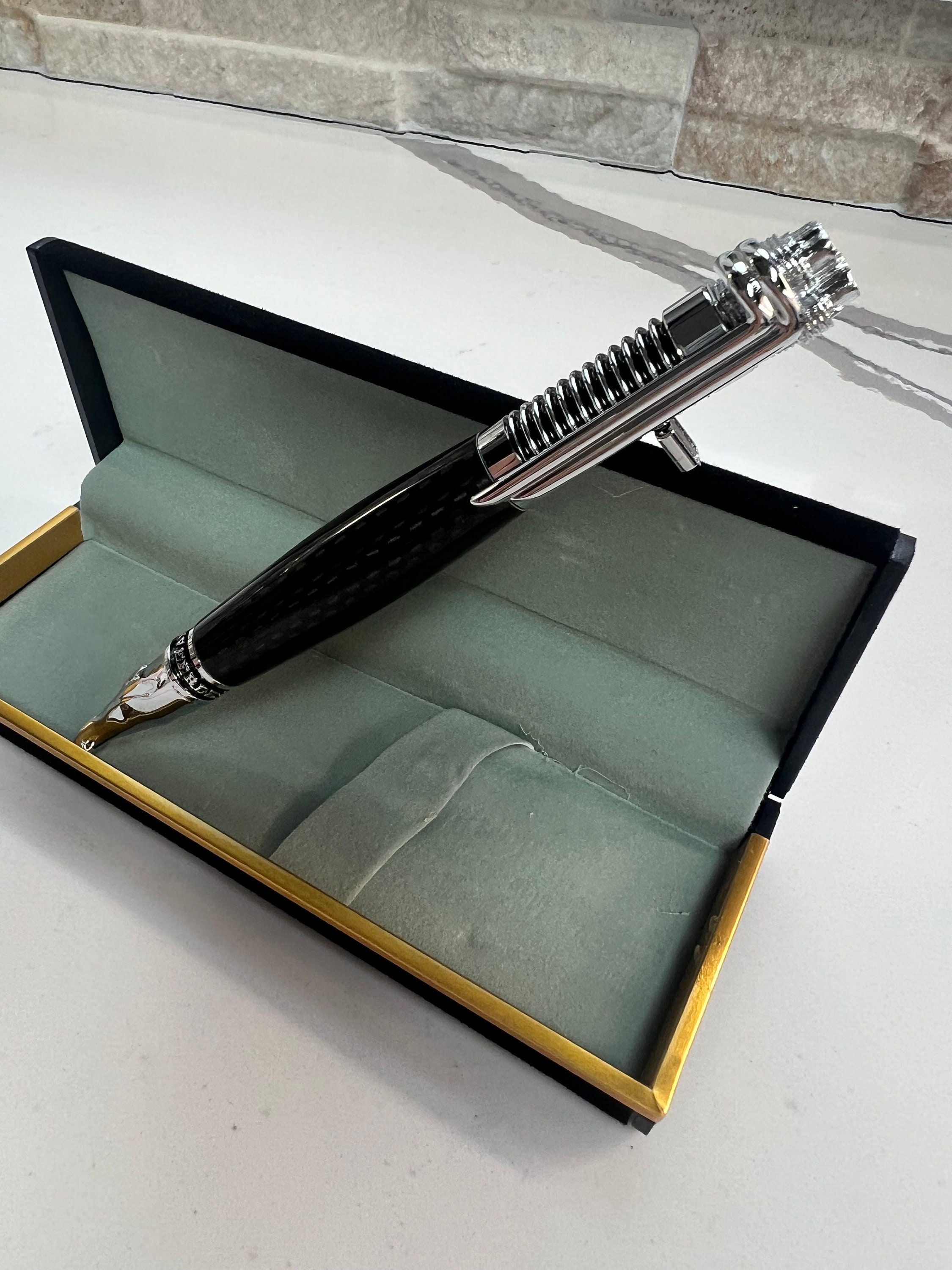 Carbon Fiber Motorcycle Kick Start Chrome Pen Pen for Biker - Etsy