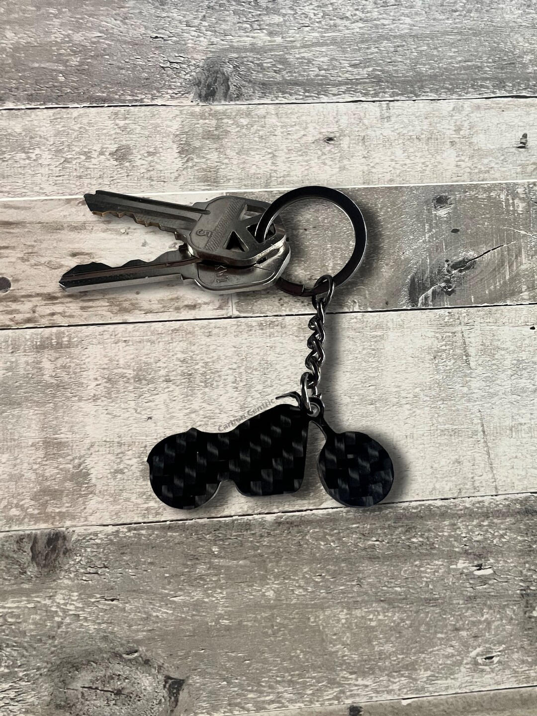 Carbon Fiber Motorcycle Keychain: Cruiser Chopper Design - Etsy