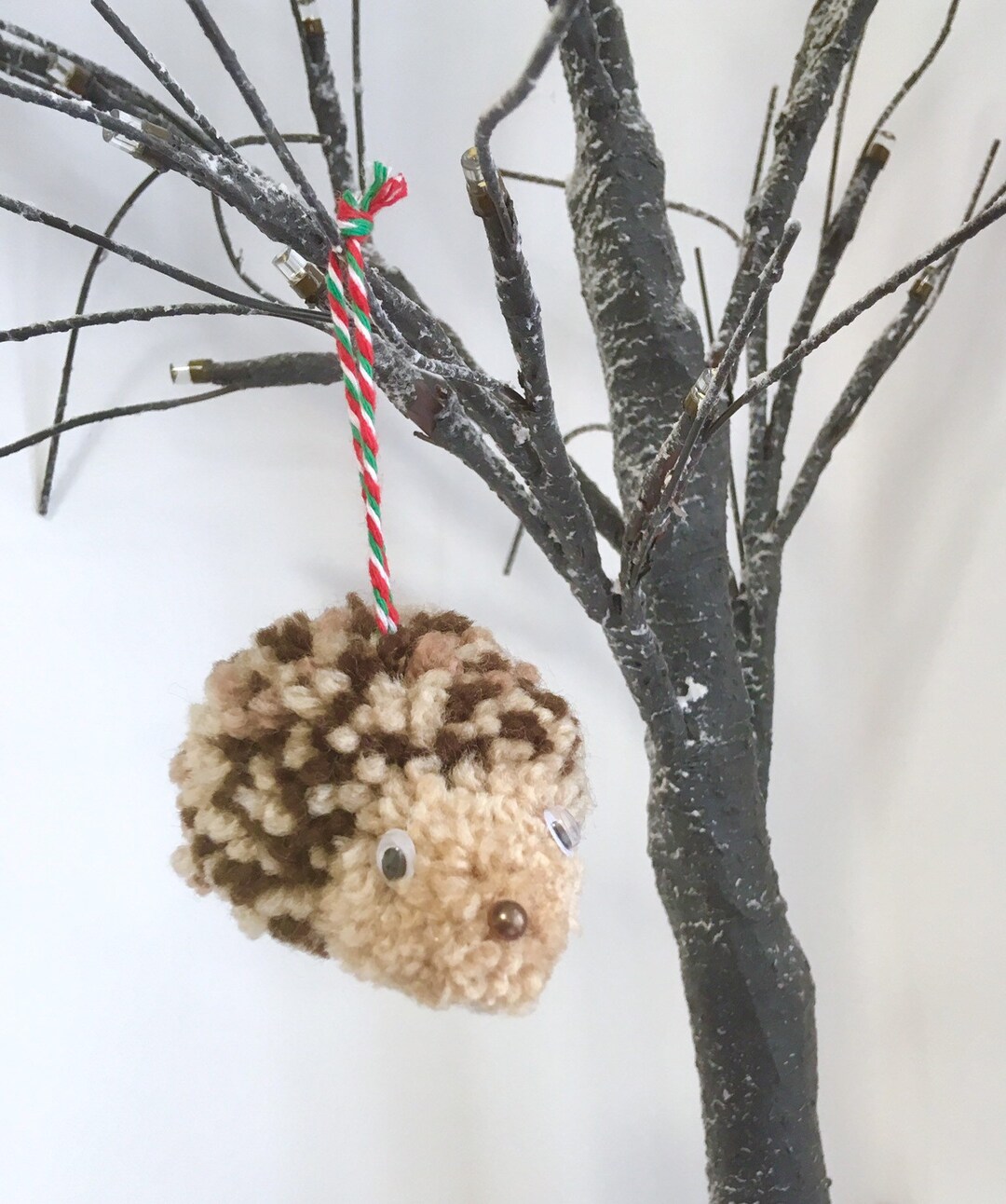 Handmade Hedgehog Hanging Christmas Tree Decoration - Etsy UK