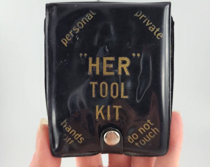Vintage her Tool Kit / Vintage Tools / Mini Tool Kit / Mini Screwdriver ...