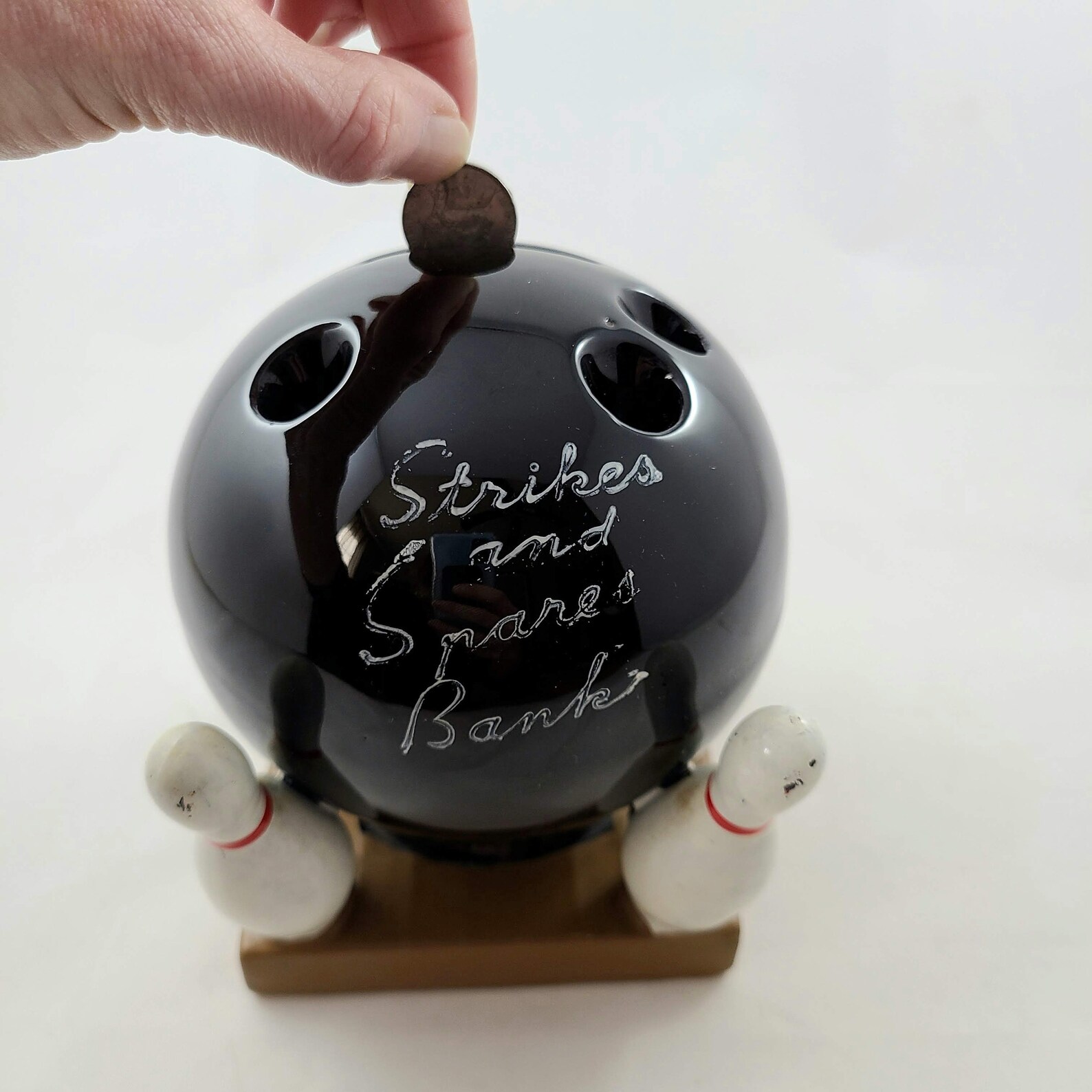 Bowling Coin Bank / Strikes and Spares Bank / | Etsy