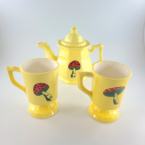 Mushroom Tea Set - Etsy