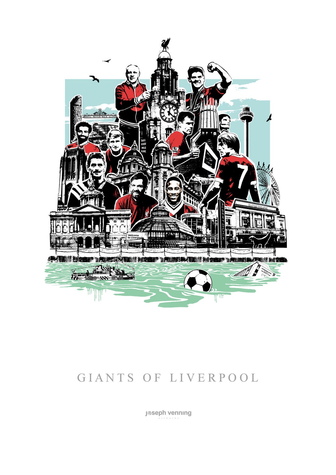 Giants of Liverpool; Liverpool Football Club Greats Amongst the Cities ...