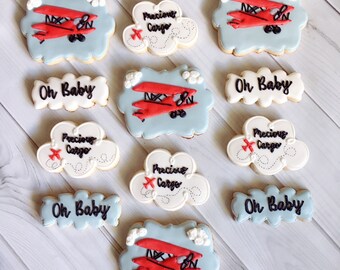 Airplane cookies | Etsy