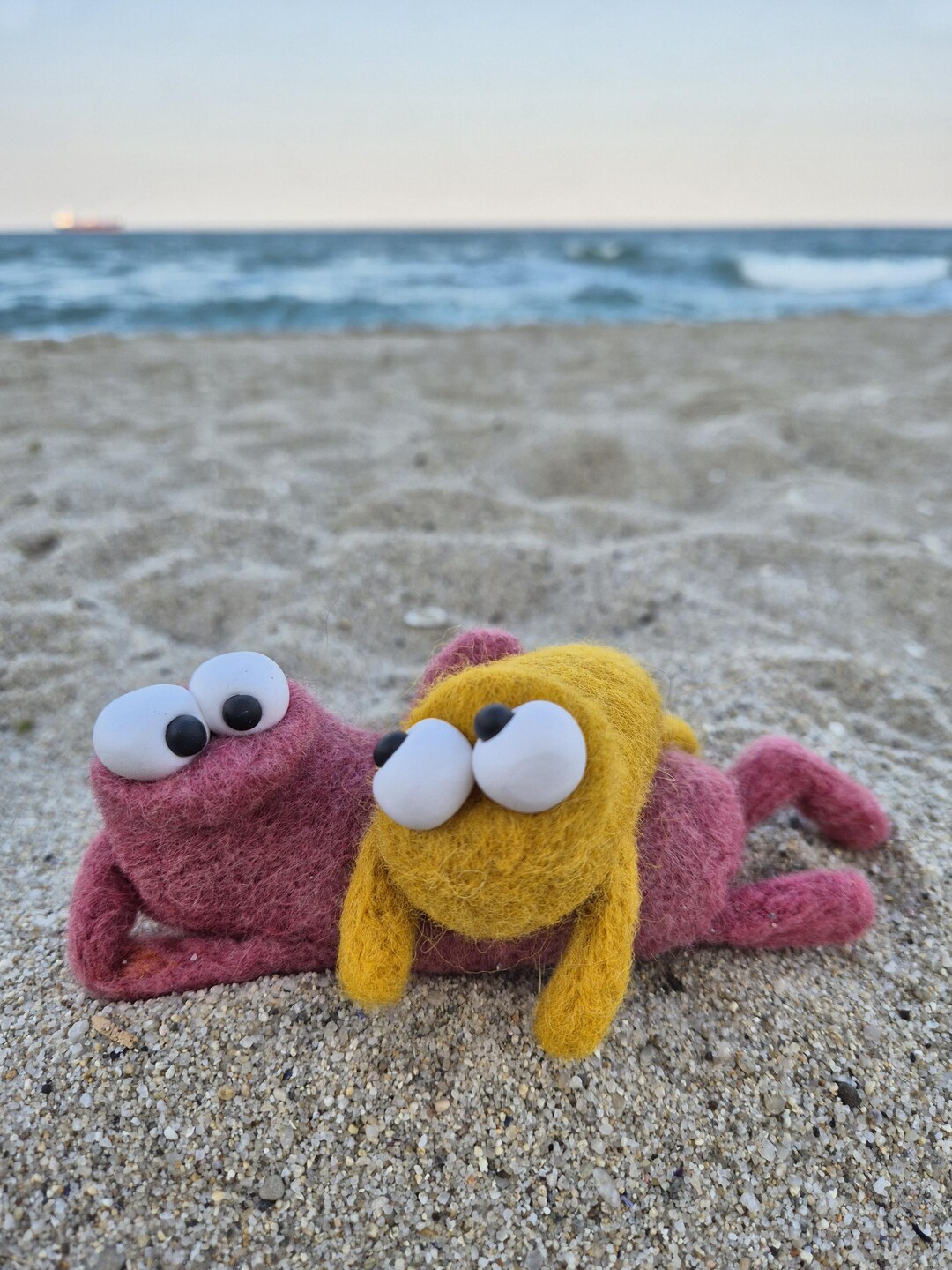 Needle Felted Wool Monster Sculpture: Quirky Handmade Art - Etsy