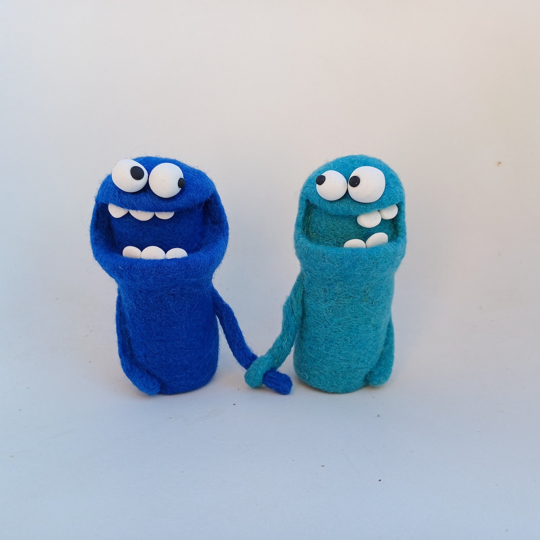 Needle Felted Monsters for Your Shelf, Table Top; Best Friend Gift Idea ...