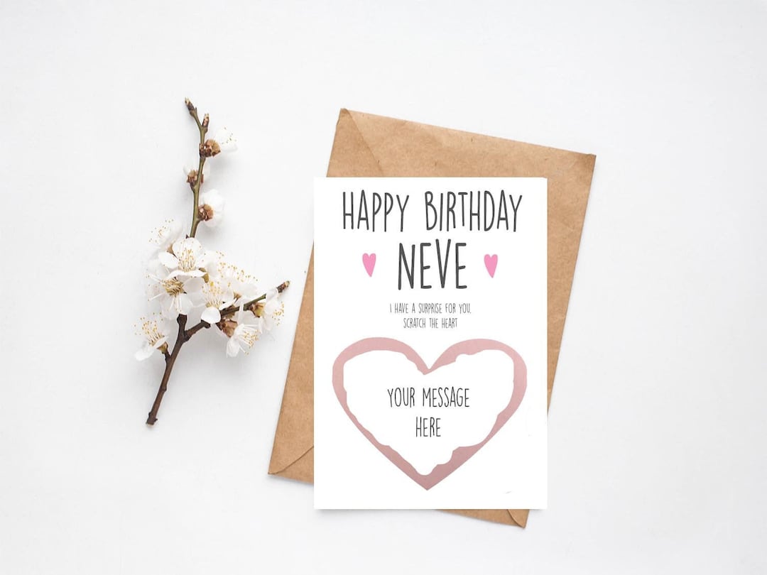Scratch to Reveal Card | Custom Made Scratch off Personalised Card for ...