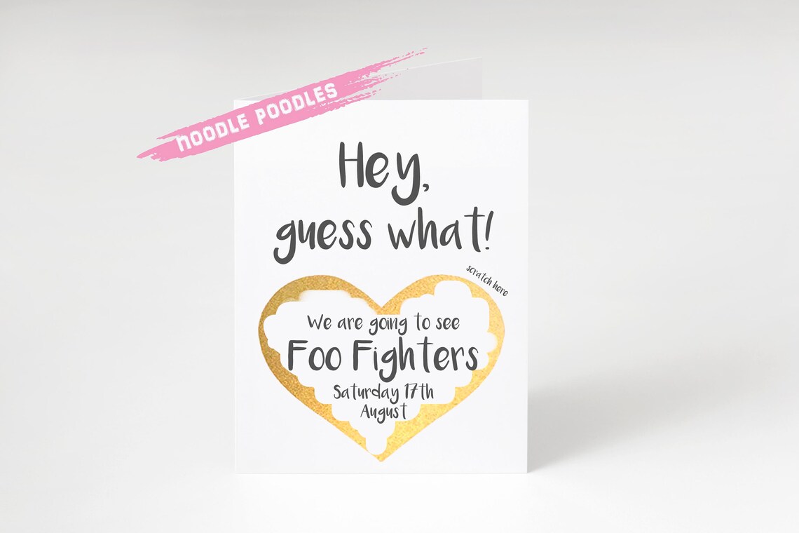 Scratch to Reveal Surprise Card Personalised Bespoke Card - Etsy UK