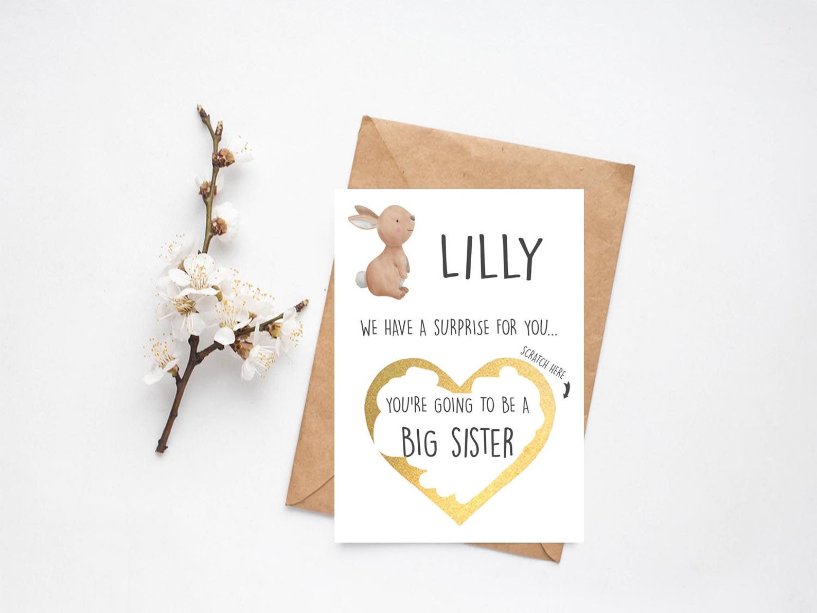 You're Going to Be A Big Sister or Big Brother Scratch - Etsy UK
