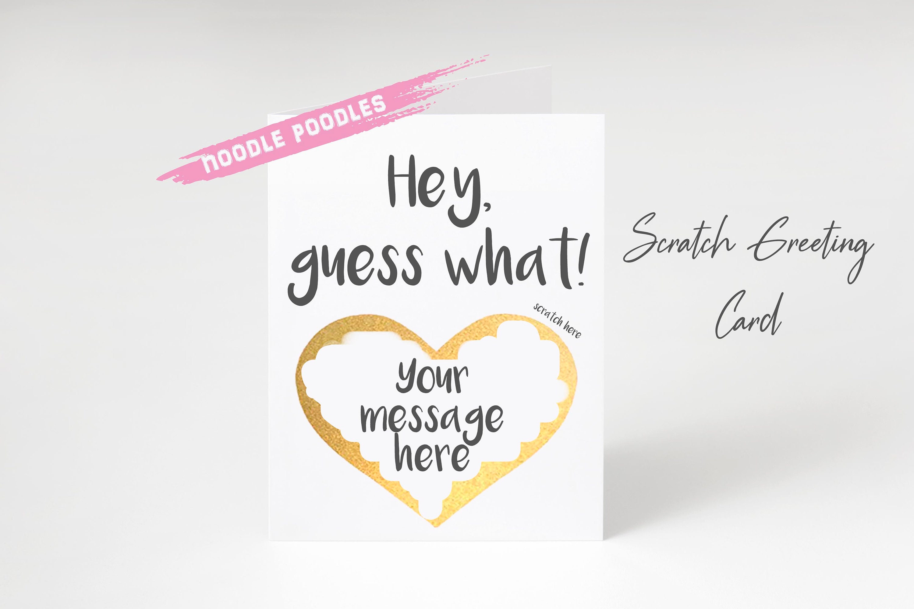 Scratch to Reveal Surprise Card Personalised Bespoke Card | Etsy