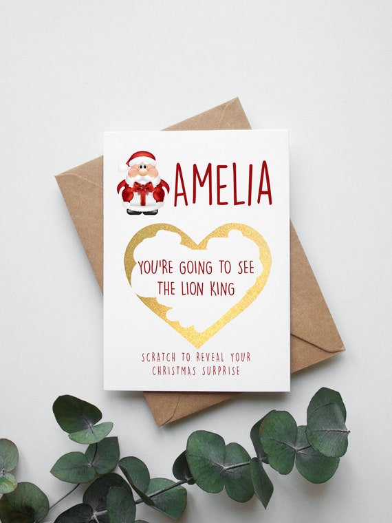 Scratch to Reveal Card Custom Made Scratch off Personalised - Etsy