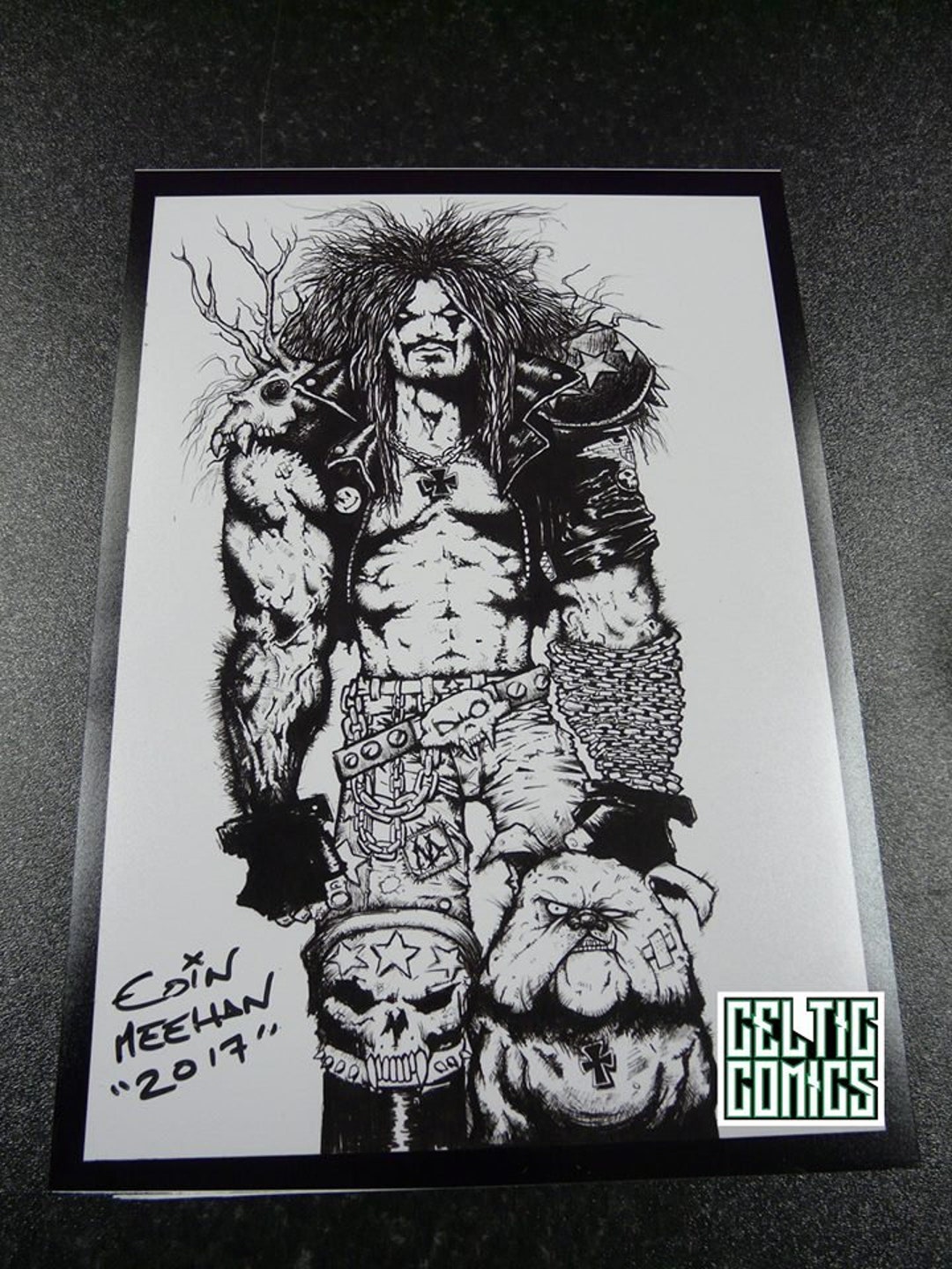 Lobo Simon Bisley Tribute DC COMICS Comic Art Original - Etsy