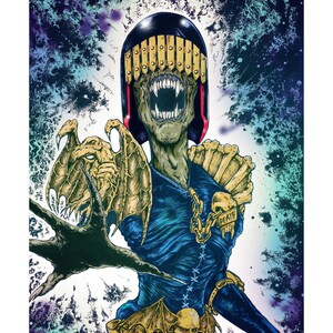 JUDGE DEATH Print -2000ad-judge Dredd-anthrax-death-metal-comic Art ...