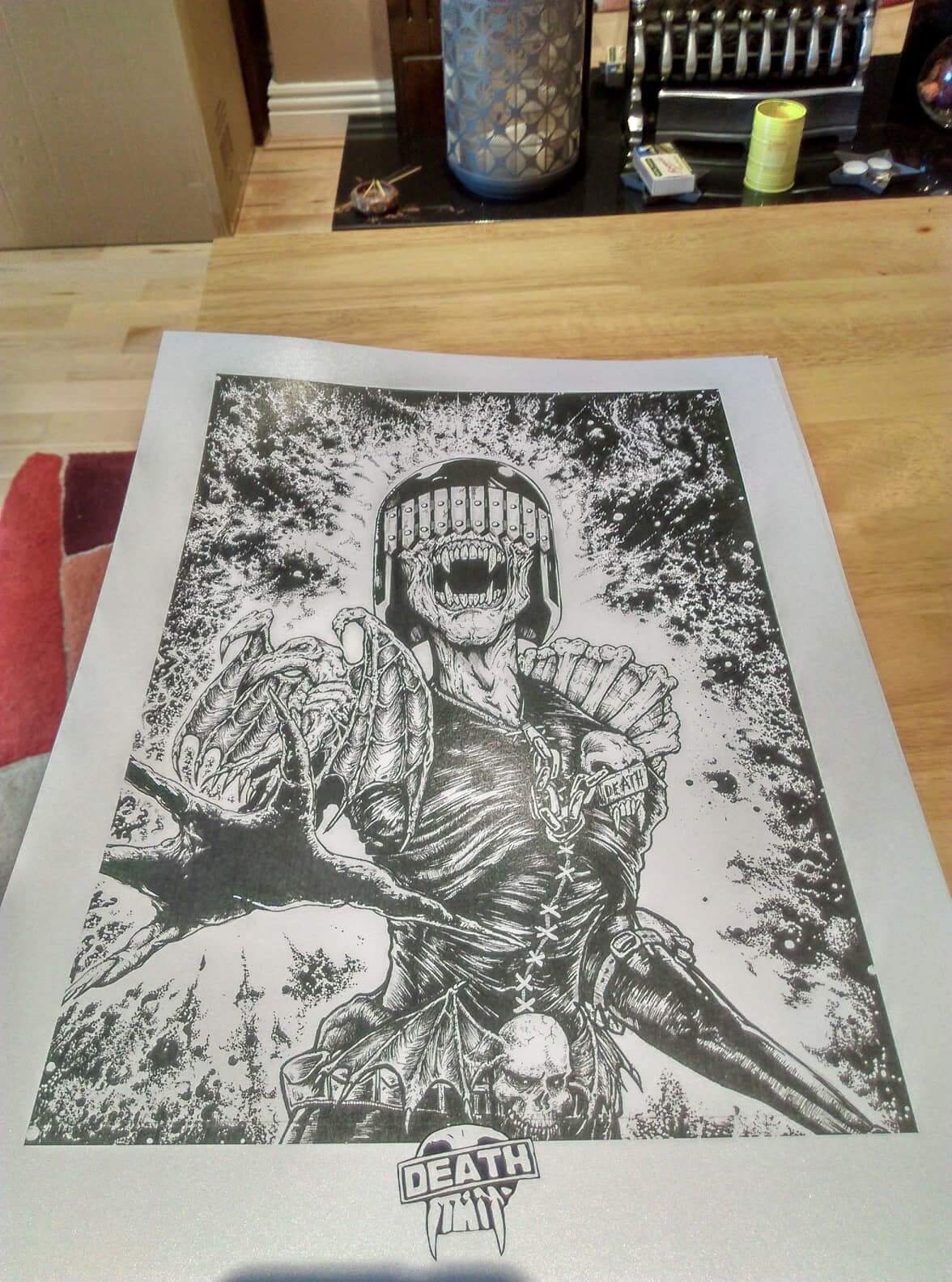 JUDGE DEATH print 2000AD-judge | Etsy