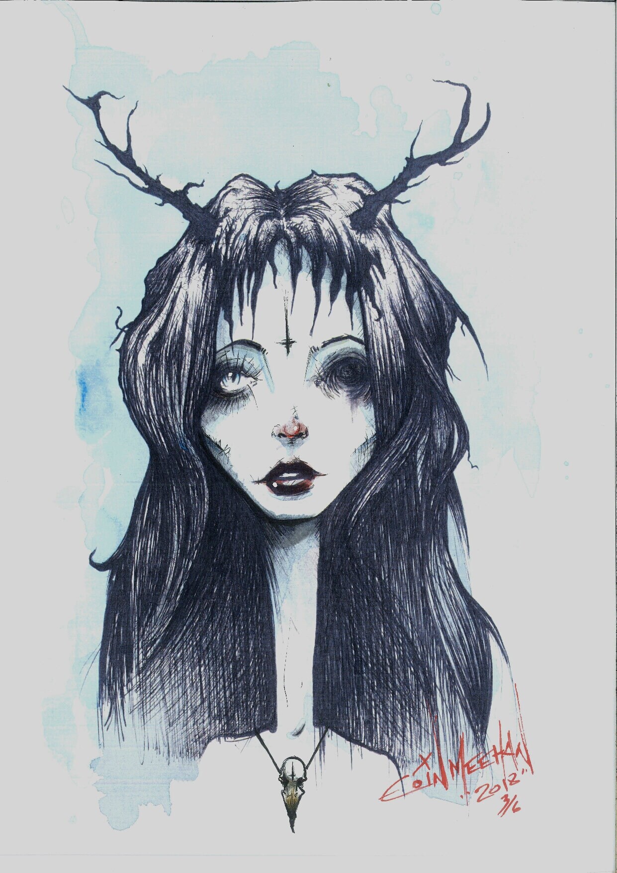 They call her one eye fine art horror macabre occult | Etsy