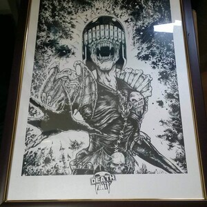 JUDGE DEATH Print 2000ad-judge Dredd-anthrax-death-metal-comic Art Dark ...