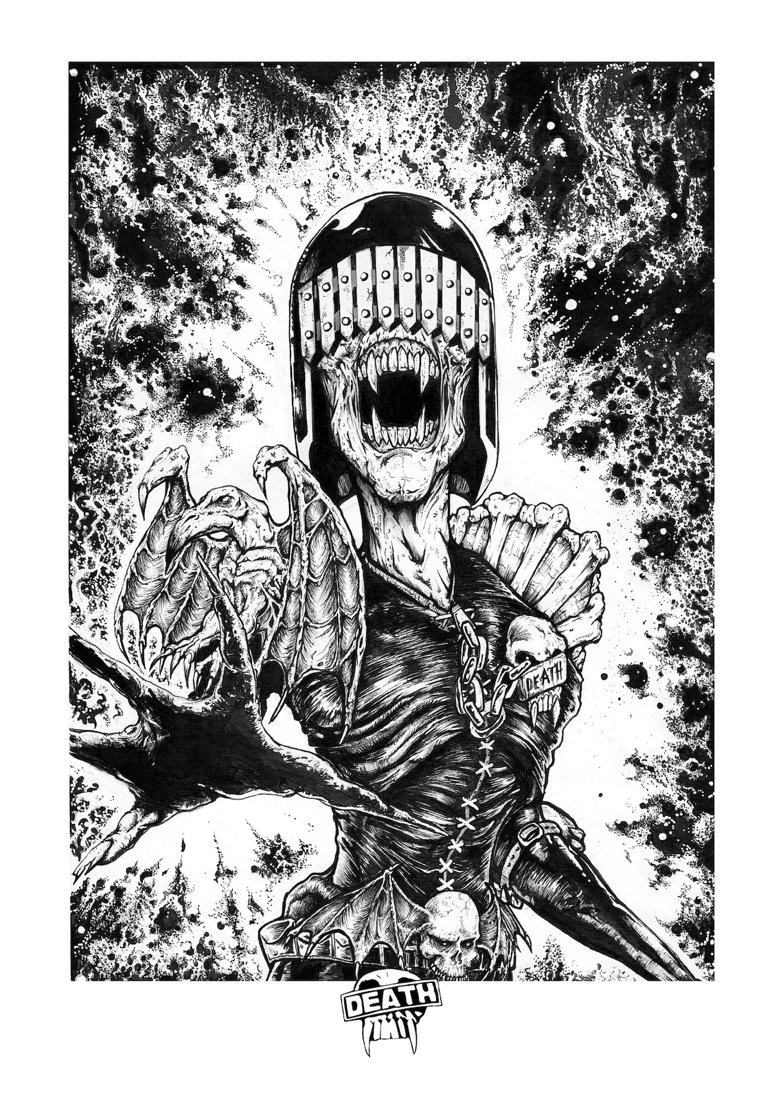 JUDGE DEATH print 2000AD-judge | Etsy