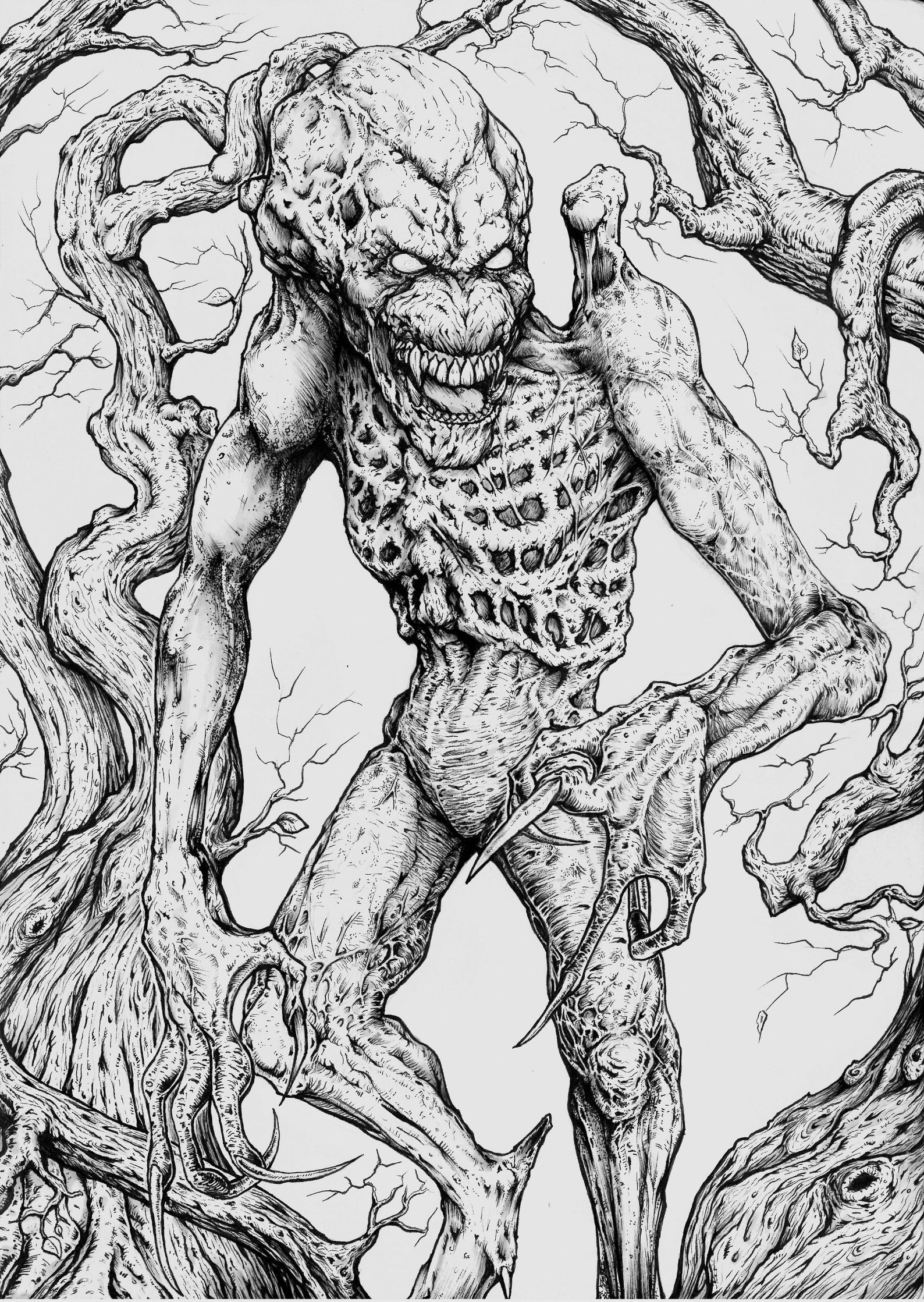 Pumpkinhead Horror Bmovie Print Mondo Dark Art - Etsy