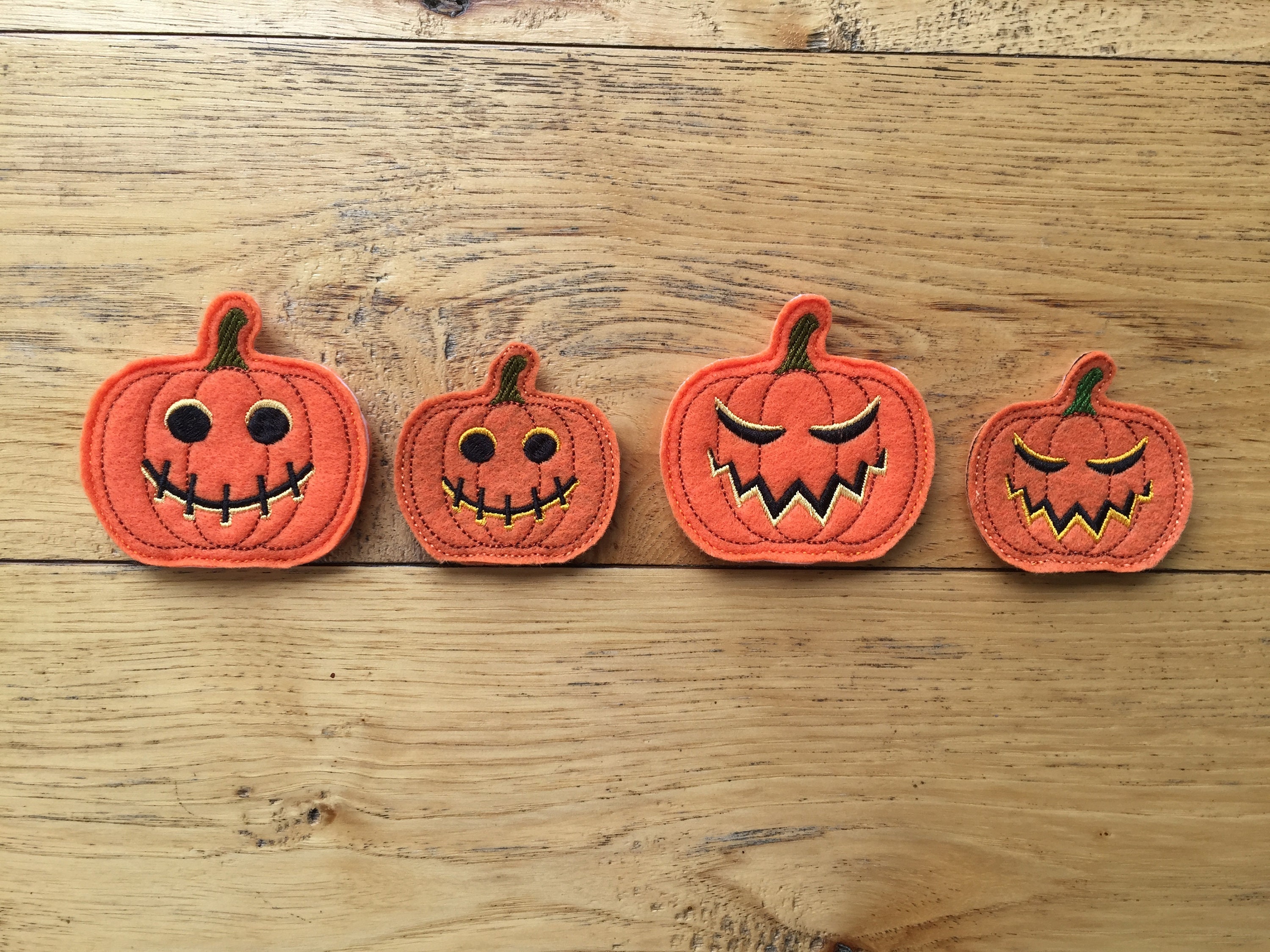 DIY-DIGITAL File Pumpkin Finger puppets done In the hoop | Etsy