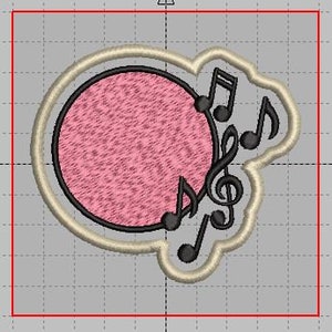 DIY-DIGITAL File - PATCH Design Circle With Music Notes - Ith Machine ...