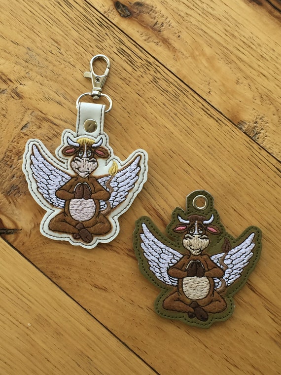 DIY-DIGITAL File Flying Cow Winged Cow Snap tab / Key | Etsy