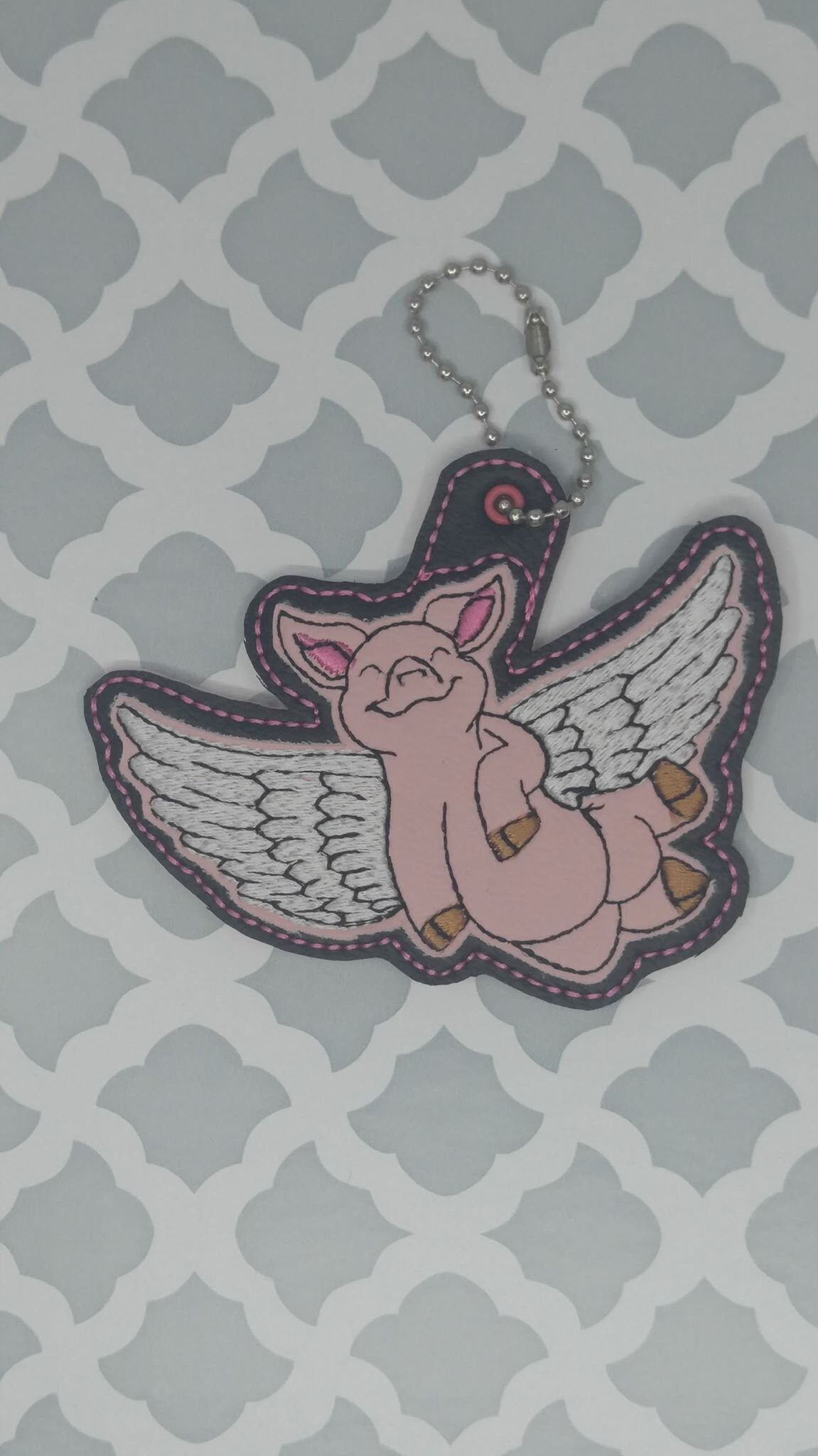 DIY-DIGITAL File Flying Piggy Snap tab / Key fob / Bag tag | Etsy