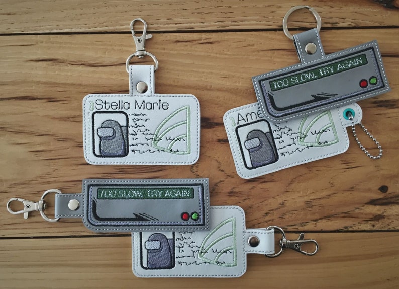 DIY-DIGITAL FILE - 4x4 and 5x5 Hoop - Video Game Swipe Card Snap Tab ...