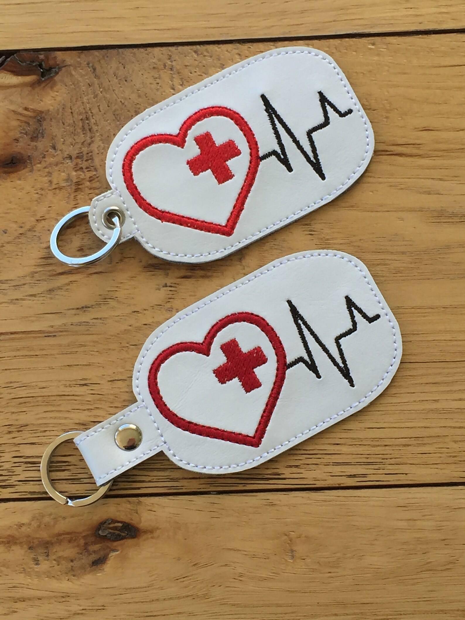 DIY-DIGITAL File - Heartbeat Heart Nurse - Snap Tab / Key Fob ITH ...