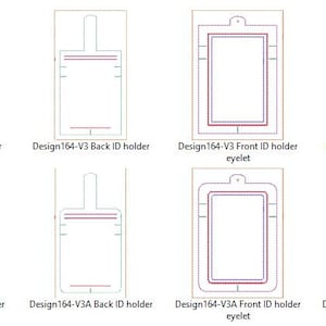 DIY-DIGITAL FILE - I D Badge Holder, Luggage Tag, Card Holder 5x7 Hoop ...