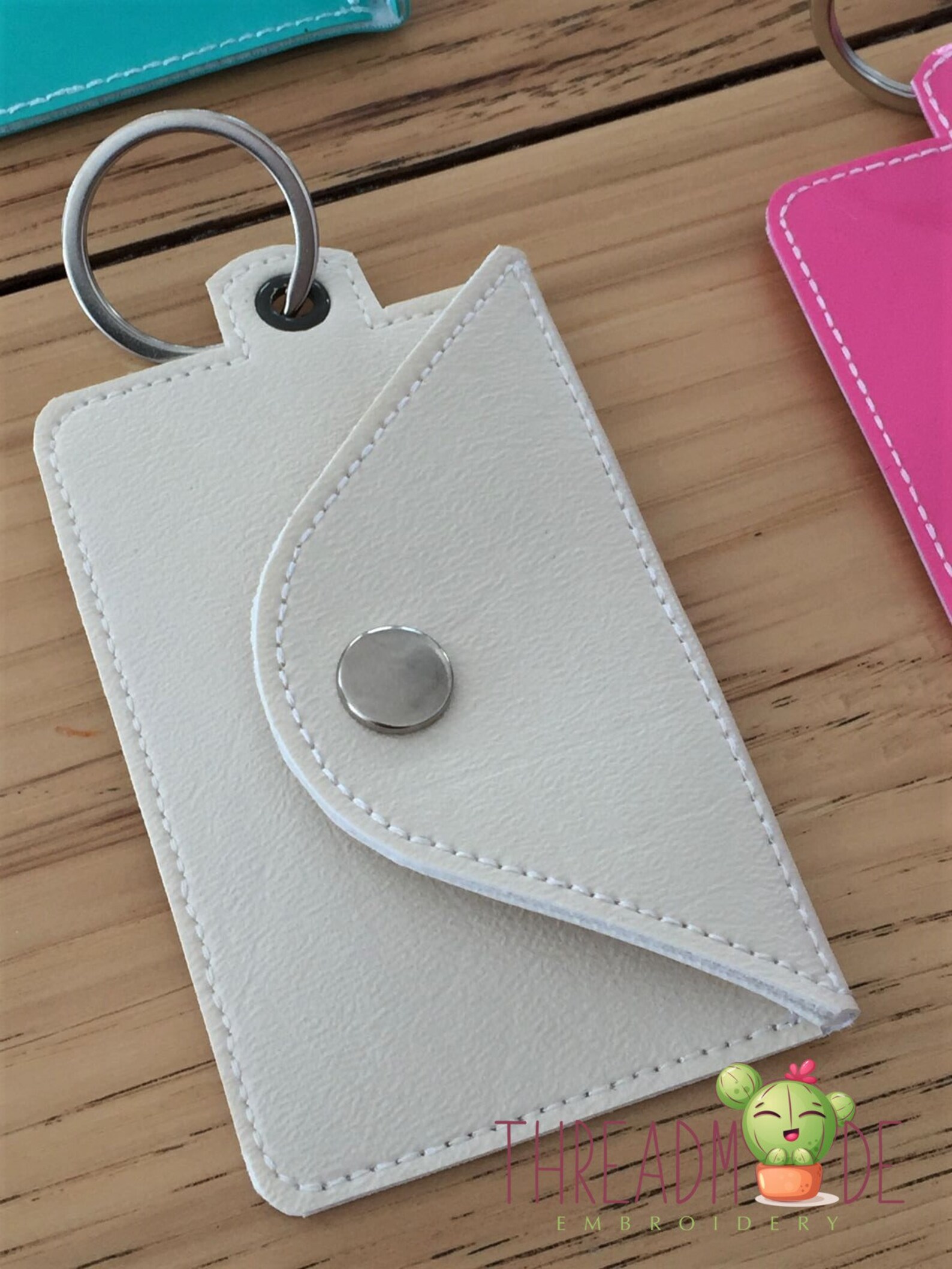 DIY-DIGITAL FILE 5 X 7 Hoop snap Front Flap Wallet Single Pocket ...