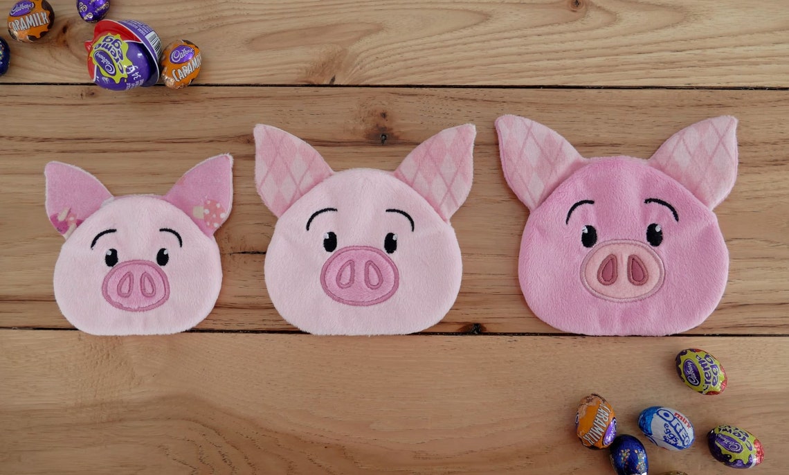 DIY-DIGITAL FILE Piggy Piglet Face Treat Sac Snap Top - Etsy