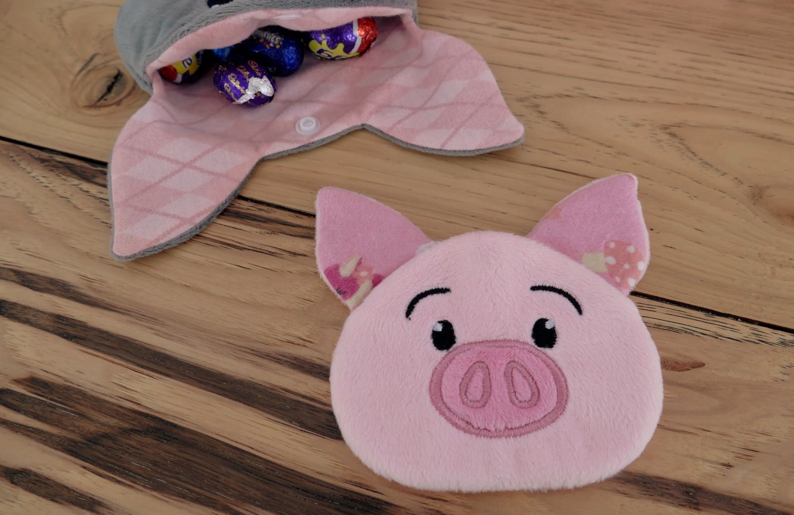 DIY-DIGITAL FILE Piggy Piglet Face Treat Sac Snap Top - Etsy