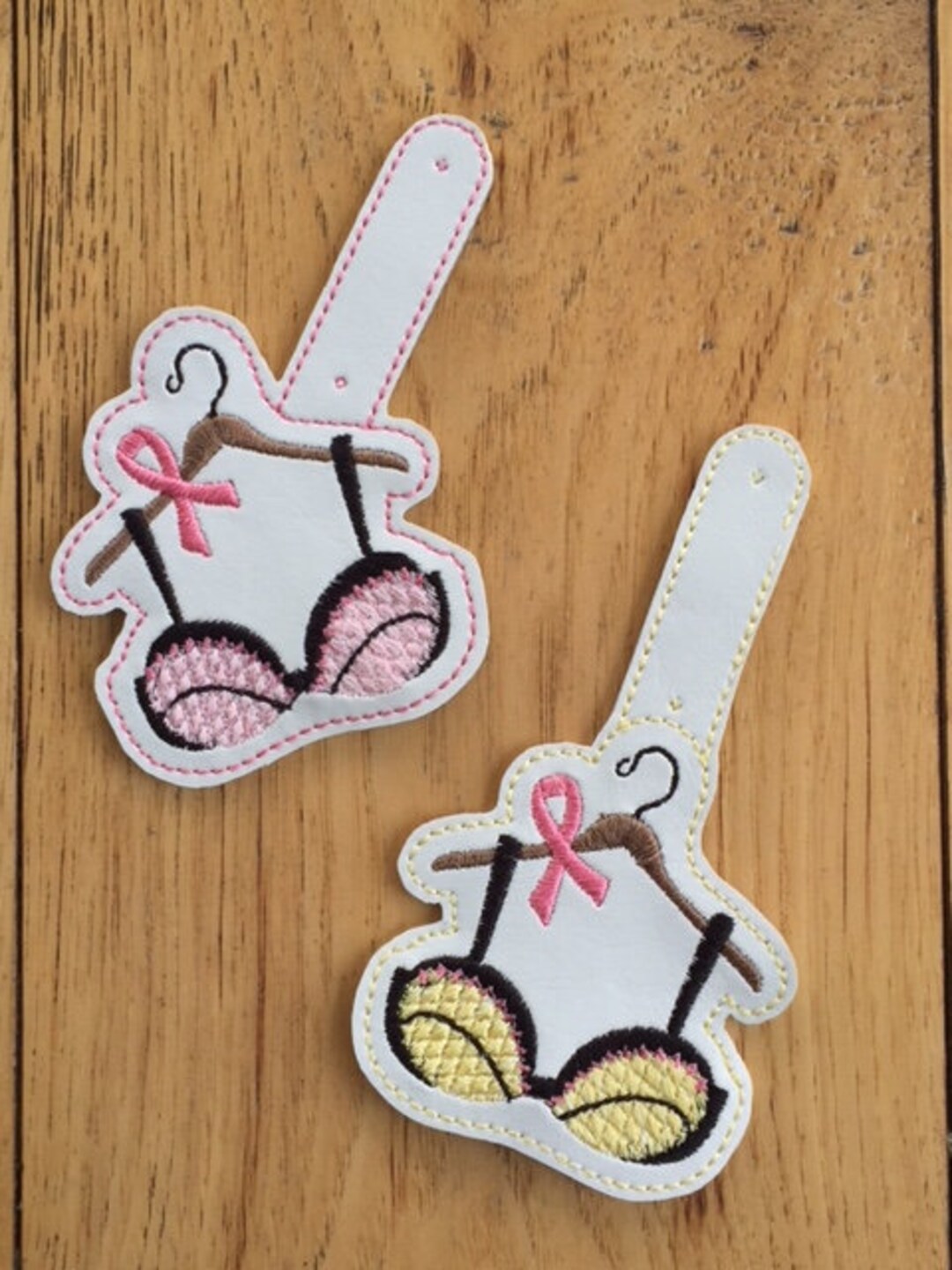 DIY-DIGITAL FILE - Bra Breast Cancer Awareness Ribbon Snap Tab / Key ...