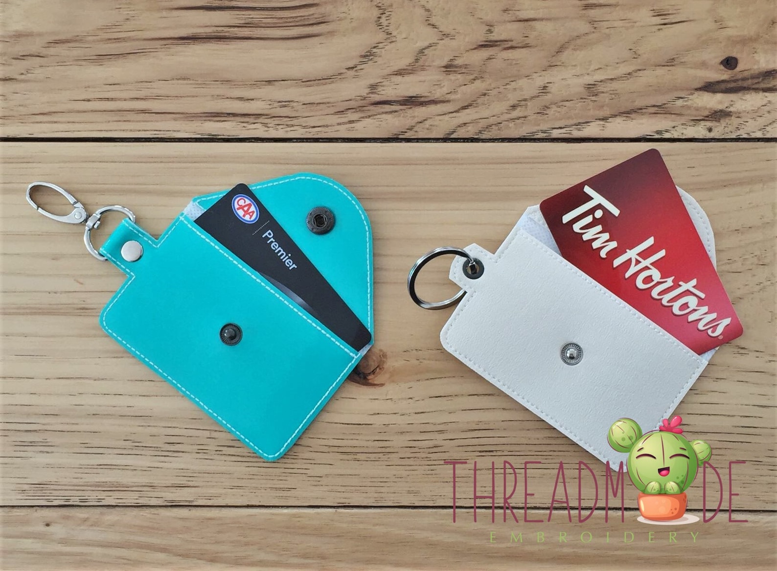 DIY-DIGITAL FILE 5 X 7 Hoop snap Front Flap Wallet Single Pocket ...