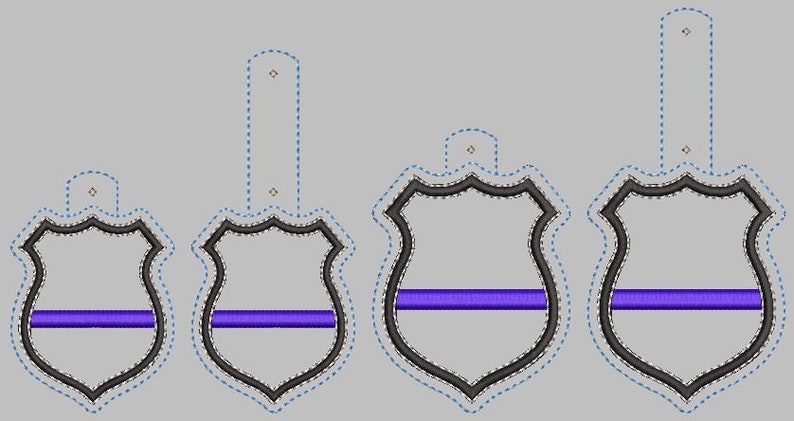 DIY-DIGITAL FILE Police Badge Back the Blue Applique Badge | Etsy