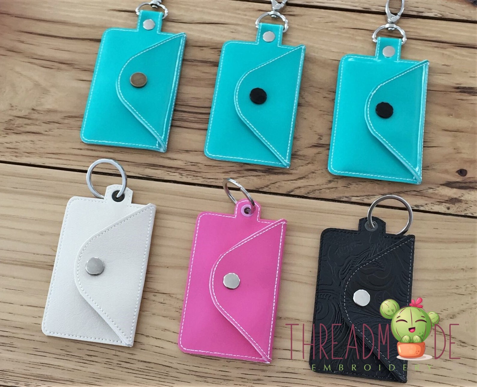 DIY-DIGITAL FILE 5 X 7 Hoop snap Front Flap Wallet Single Pocket ...