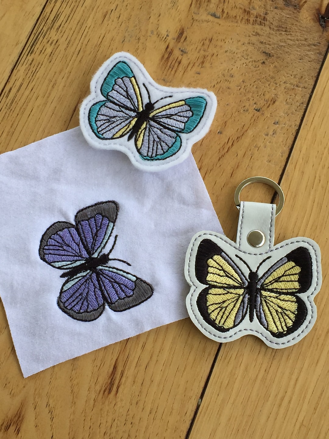 DIY-DIGITAL FILE - Butterfly - Feltie, Single File and Snap Tab / Key ...