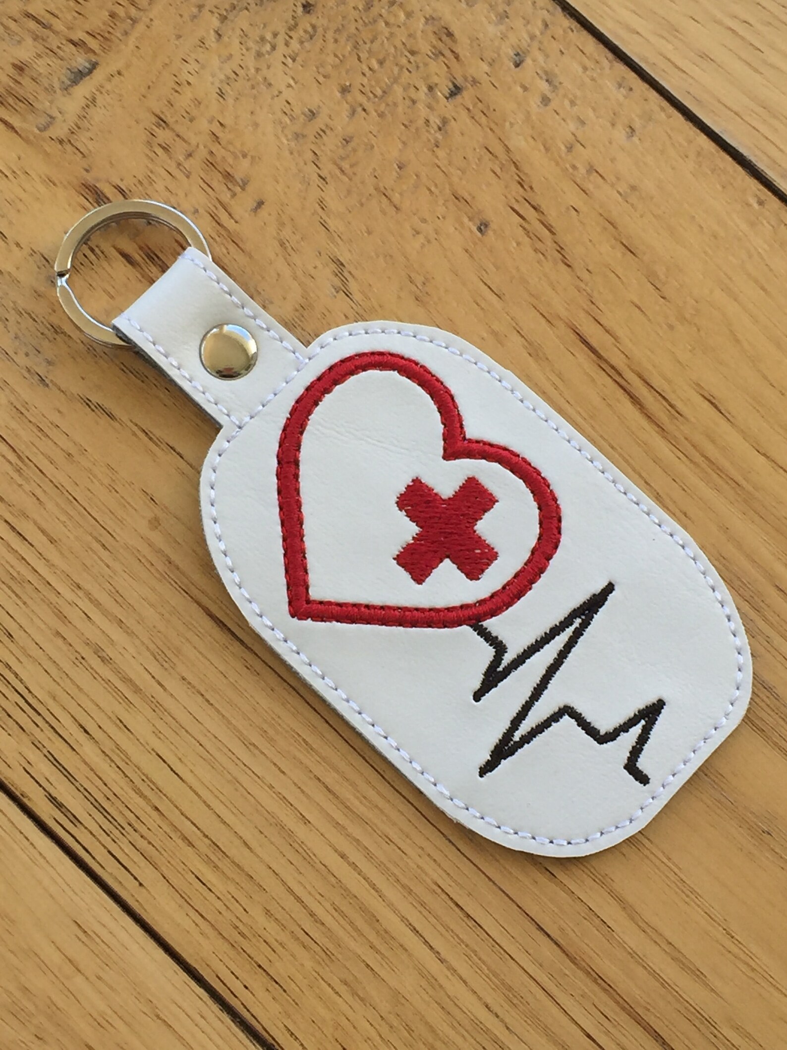 DIY-DIGITAL File Heartbeat Heart Nurse Snap Tab / Key Fob - Etsy