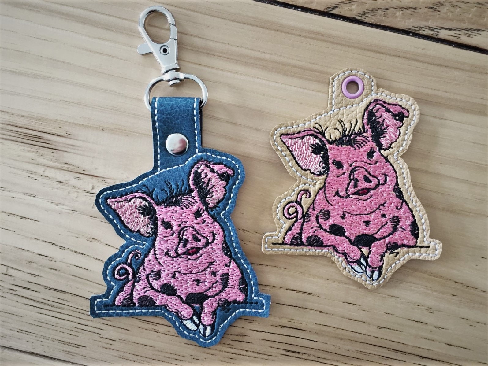 DIY-DIGITAL FILE - Spotted Pig Piggy Filled or Outline - Snap Tab ...