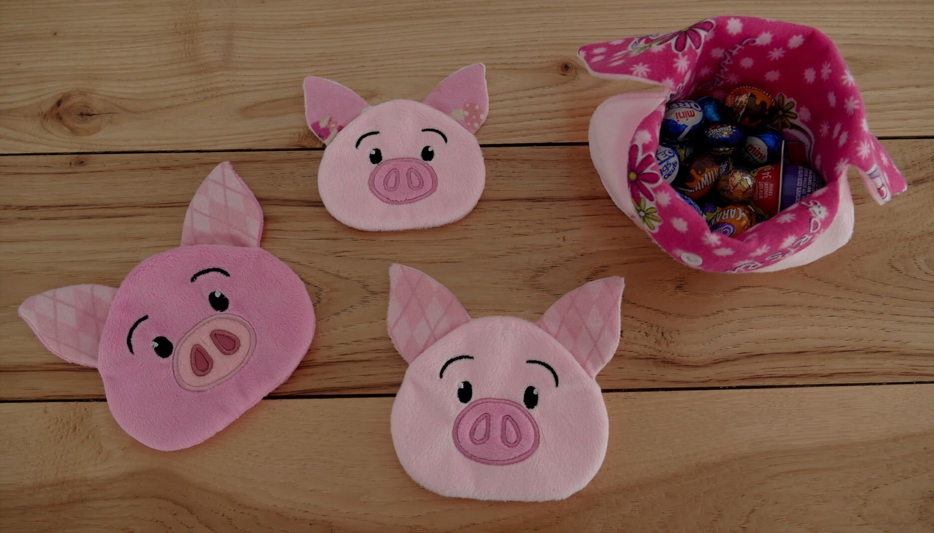DIY-DIGITAL FILE Piggy Piglet Face Treat Sac Snap Top - Etsy