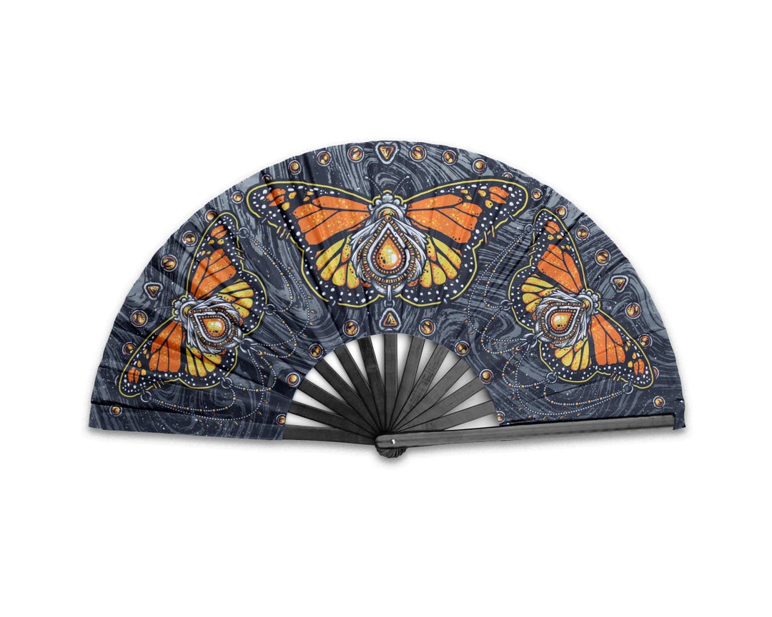 Monarch - Hand Fan - Etsy
