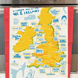 DRY HUMOUR - A Comedy Map of the UK and Ireland - Etsy UK
