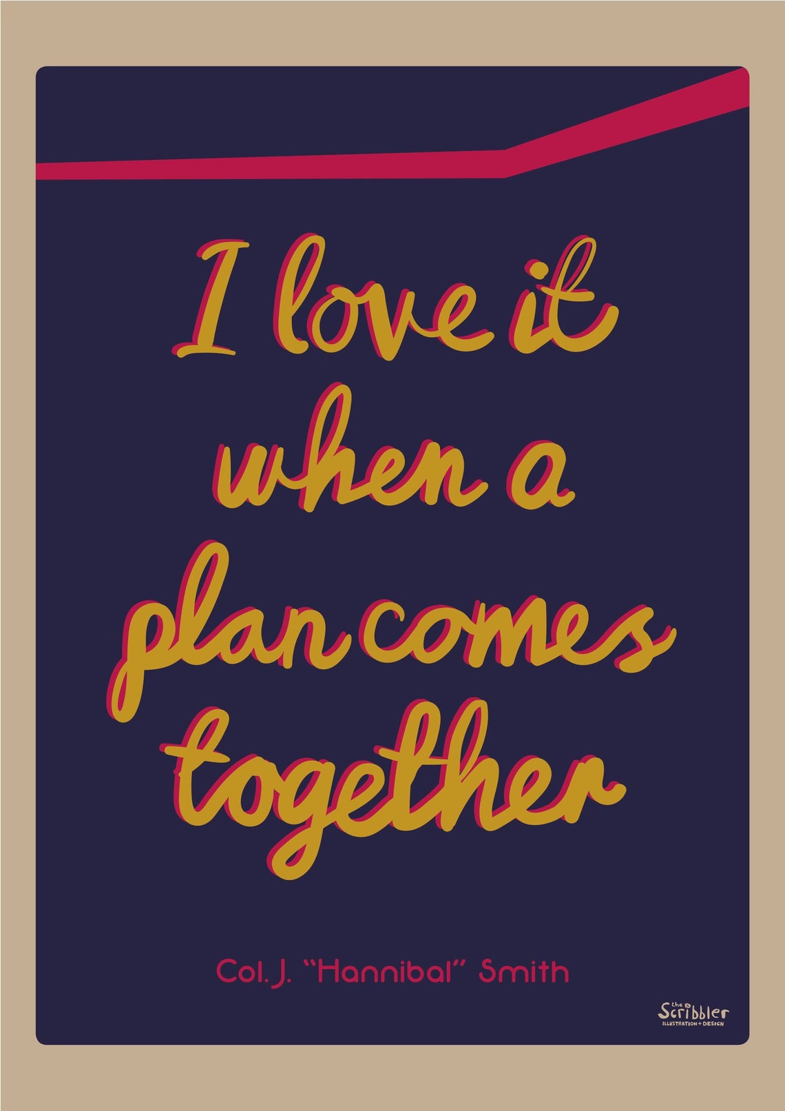 I Love It When a Plan Comes Together - Etsy