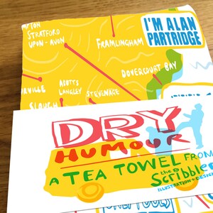 DRY HUMOUR - A Comedy Map of the UK and Ireland - Etsy UK