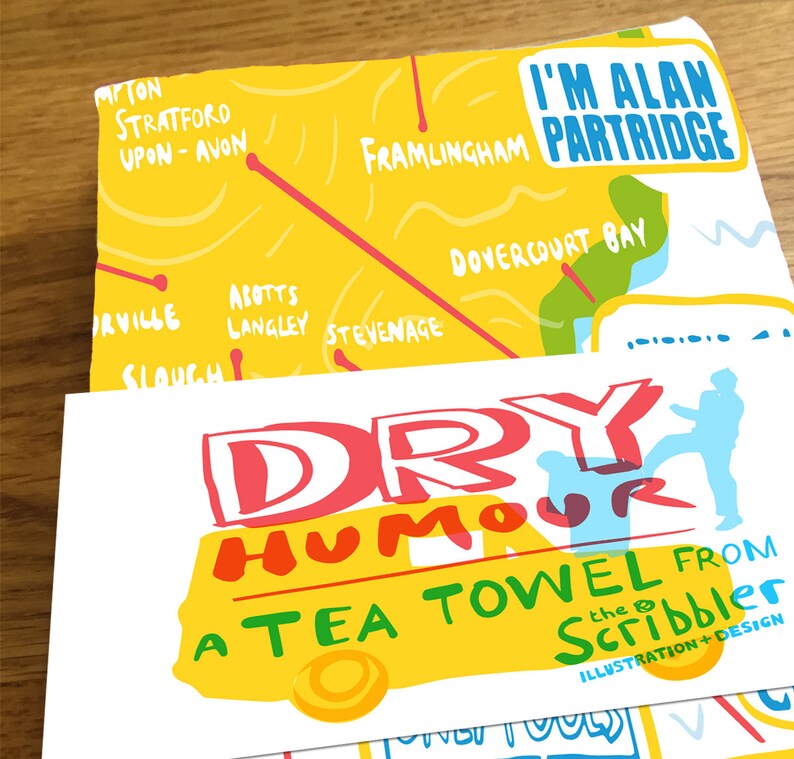 DRY HUMOUR - A Comedy Map of the UK and Ireland - Etsy UK