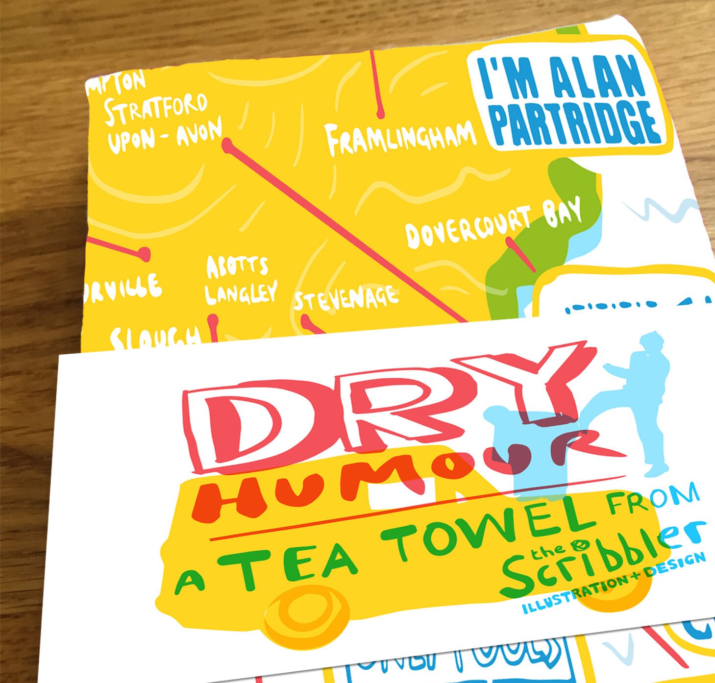 DRY HUMOUR - A Comedy Map of the UK and Ireland - Etsy UK