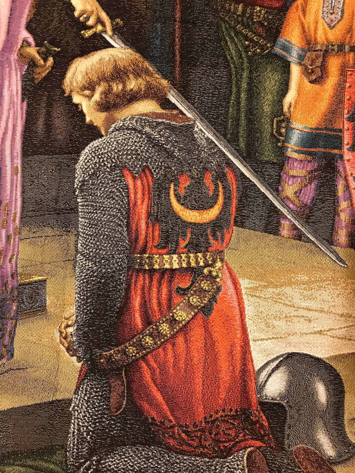 The Accolade Knighting Ceremony Reproduction of Leighton’s Painting ...