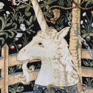 Unicorn Tapestry Unicorn in Captivity Tapestry Wall Hanging Woven ...